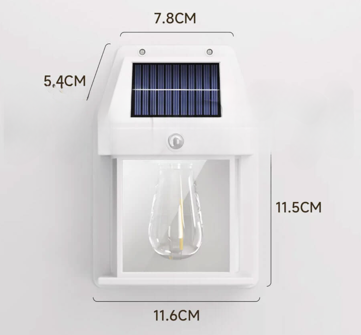 Arandela De Parede Externa Refletor Solar A Prova De Água Com Sensor – Kasa Argus | Descontos de ...